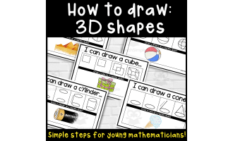 Drawing 3D Shapes Worksheet by Teach Simple