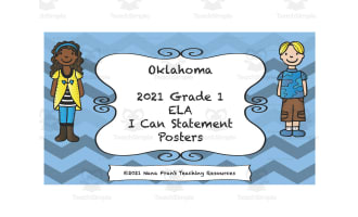 I Can Statement Anchor Charts | 5th Grade ELA | Oklahoma Standards by ...