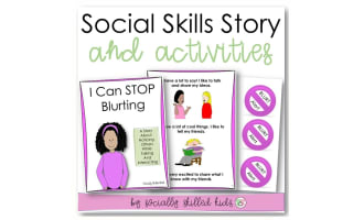 I Can Stop Blurting | Social Skills Story & Activities, For Pre-K Boys ...