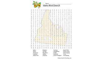 Idaho Worksheet by Teach Simple