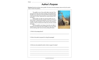 Identifying the Author and the Illustrator Worksheet by Teach Simple