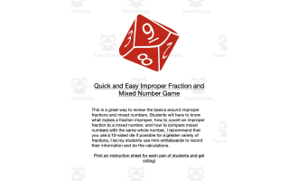Addition and Multiplication of Mixed Numbers and Improper Fractions ...