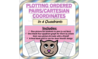 Plotting Polygons on 4 Quadrant Grids: Make a Logo: 6th Grade Geometry by Teach Simple