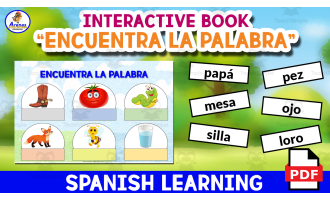 INTERACTIVE BOOK "MY FIRST LINES IN SPANISH" by Teach Simple