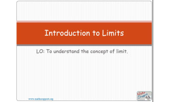 Introduction to the concept of limits - Worksheet by Teach Simple