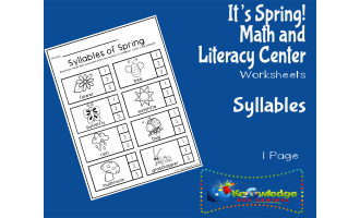 It's Spring! Kindergarten Math & Literacy Center: Money by Teach Simple