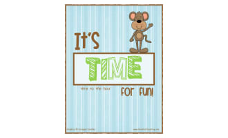 Telling Time Activity by Teach Simple