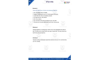 Its, It's Homophones Worksheet by Teach Simple