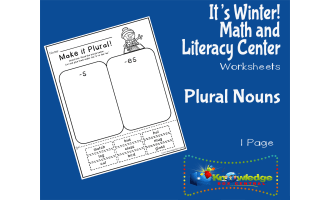 Plural Nouns Game - EBOOK by Teach Simple