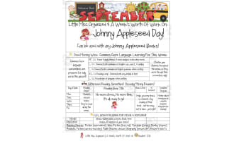 Apple Activity Packet with Johnny Appleseed by Teach Simple