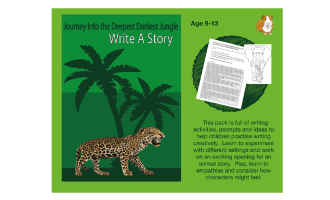 The Day I Met A Dinosaur: Write The Story (9-13 years) by Teach Simple