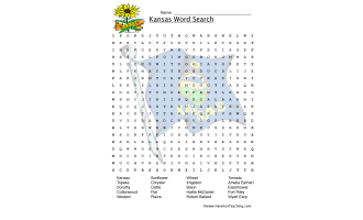 Kansas Worksheet by Teach Simple