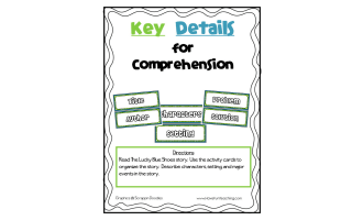 Key Ideas and Details Worksheet by Teach Simple