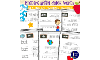 Second Grade Dolch Words Reading and Writing Practice by Teach Simple