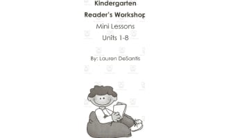 Reader's Workshop Kindergarten Lesson Calendar by Teach Simple