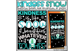 Throw Kindness Like Confetti Bulletin Board Kit, Door Decoration Set ...