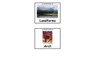 Flash Cards: Landforms by Teach Simple