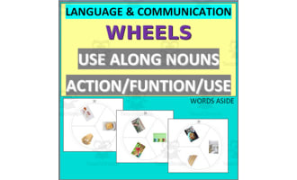 Language and Communication Wheels: Verbs, Linked Nouns & Odd One Out by Teach Simple