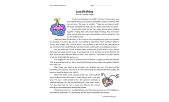 iPad A Birthday Wish Reading Comprehension Worksheet by Teach Simple