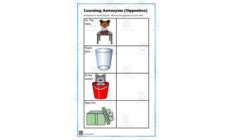 Learning Synonyms Worksheet by Teach Simple