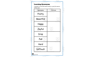 Busy Learning Verbs Worksheet by Teach Simple