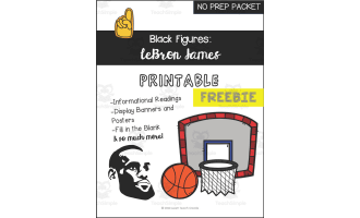 Lebron James No Prep Packet | Black History Printable by Teach Simple