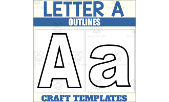 Letter L Outlines for Alphabet Crafts by Teach Simple