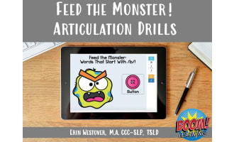 Letter R Articulation Drills: Feed the Monster! - BOOM Cards by Teach ...