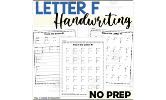 Letter F Tracing Worksheets by Teach Simple