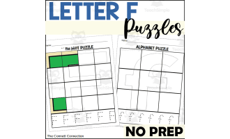 Letter F Cut and Paste Worksheets by Teach Simple