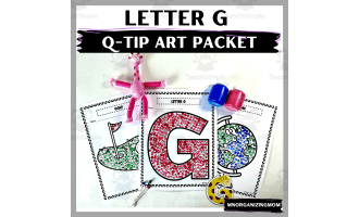 Farm Animal Q-Tip Art Packet by Teach Simple