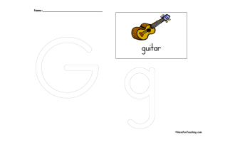 Alphabet Stories Letter G Reading Comprehension Worksheet by Teach Simple