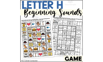 Letter H Cut and Paste Worksheets by Teach Simple