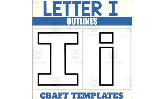 Letter M Outline for Alphabet Crafts by Teach Simple