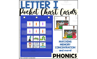 Letter L Pocket Chart Cards by Teach Simple
