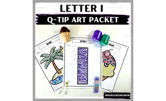Farm Animal Q-Tip Art Packet by Teach Simple