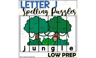Letter J Puzzles by Teach Simple