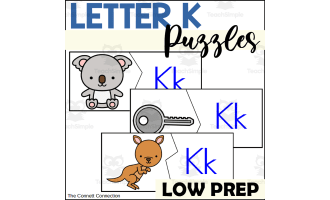 Letter K Cut and Paste Worksheets by Teach Simple