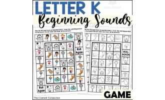 Letter K Beginning Sounds Puzzles by Teach Simple