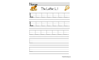 Letter R Handwriting Practice Worksheet by Teach Simple