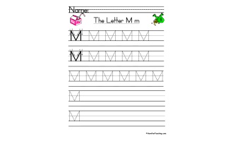 Letter M My Mom Reading Comprehension Digital Worksheet by Teach Simple