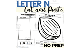 Letter O Cut and Paste Worksheets by Teach Simple