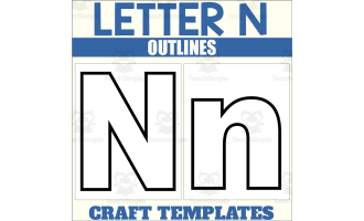 Letter S Outlines for Alphabet Crafts by Teach Simple
