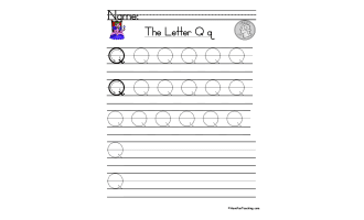 Letter Q The Queen Reading Comprehension Digital Worksheet by Teach Simple