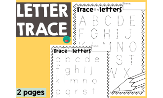 Letter A-Z Worksheets (Trace, Write & Color) - Alphabet Worksheets by ...