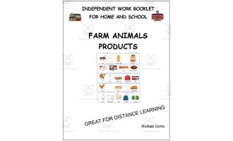 Literacy worksheets: Farm animals by Teach Simple