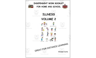 Literacy worksheets: illness volume 1 by Teach Simple