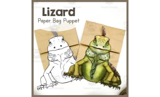 Gorilla | Paper Bag Puppet | Animal Craft | Ape by Teach Simple