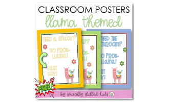 Doodle Chalk Classroom Decor | Bright Rules Poster Set | PreK & Kinder ...