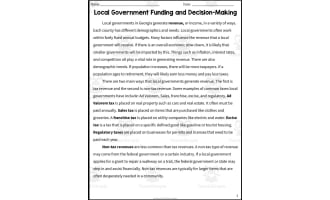 Local, National & Global Goods Reading Packet by Teach Simple